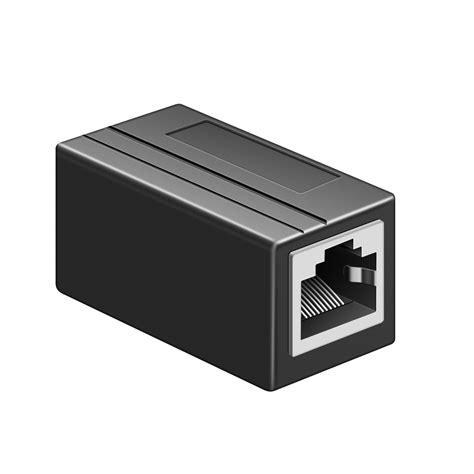 Network Cable Adapter Butt Joint Network Pass Through Connector With Shield Rj45 Network Port