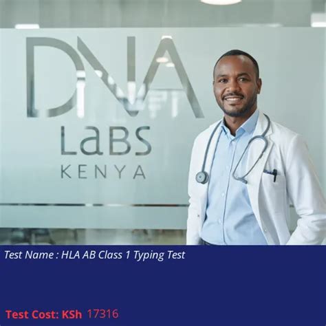 Hla Ab Class 1 Typing Test In Kenya Ksh 19240 Dna Labs Kenya