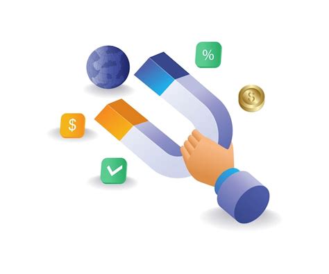Premium Vector Business Developer Attraction Magnet