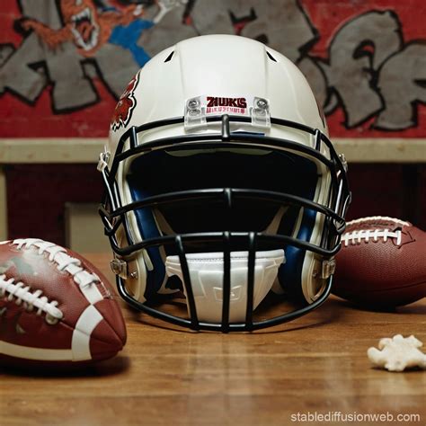 Football Helmet Safety With Zombie Rush Stable Diffusion Online