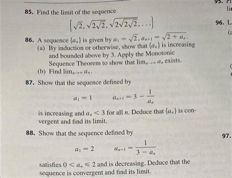 85 Find The Limit Of The Sequence √2 √2√2