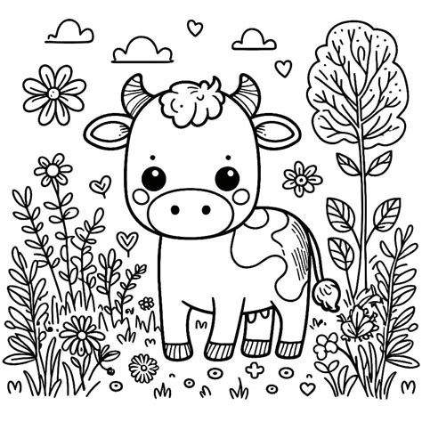 Desenhos De Linda Vaquinha Para Colorir E Imprimir Colorironlinecom