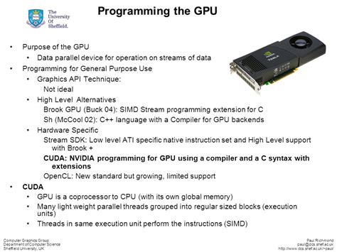 Computer Graphics Group Department Of Computer Science Sheffield