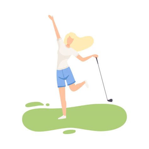 Best Female Golf Illustrations Royalty Free Vector Graphics And Clip Art