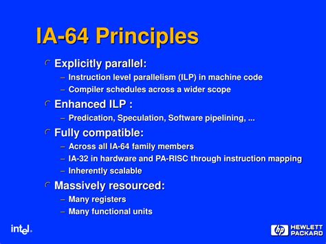 Ppt Ia 64 Architecture Innovations For Efficient Parallel Computing Powerpoint Presentation