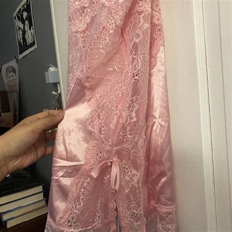 Dolls Kill Pink Slip Dress Depop