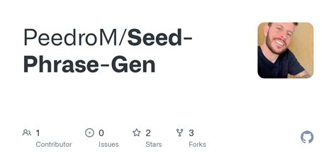 Github Peedromseed Phrase Gen