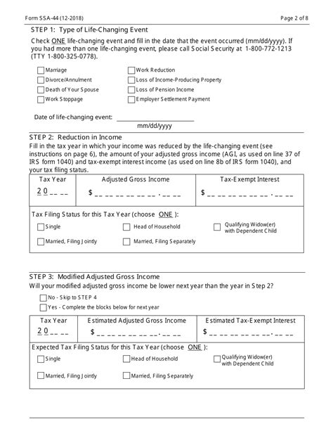 Form Ssa 44 Fill Out Sign Online And Download Fillable Pdf