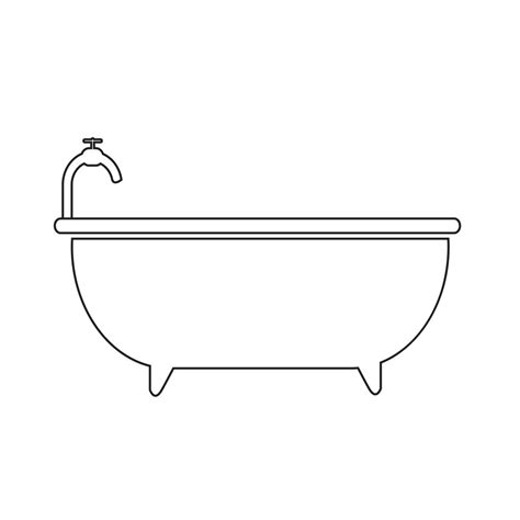 Signo De Símbolo De Icono De Bañera 627499 Vector En Vecteezy