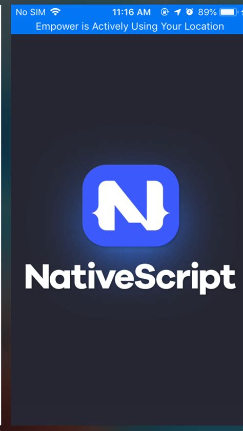 IOS Blue Bar Location Disturbs The Layout Issue 7812 NativeScript