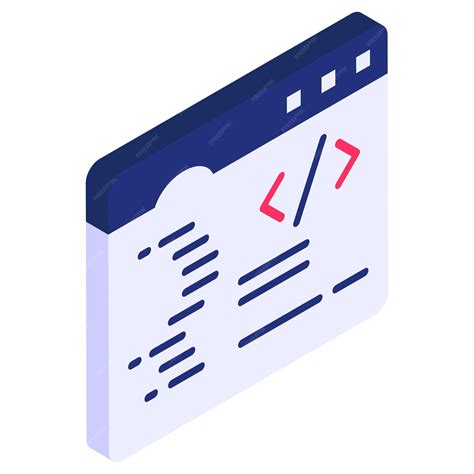 문서를 위한 Html 표준 마크업 언어 설계 개념 온라인 코드 편집기 터 개발 설계 프리미엄 벡터