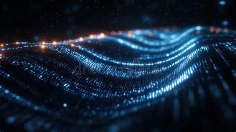 Soft Electrical Light Radiates Flowing From Within The Overlapping