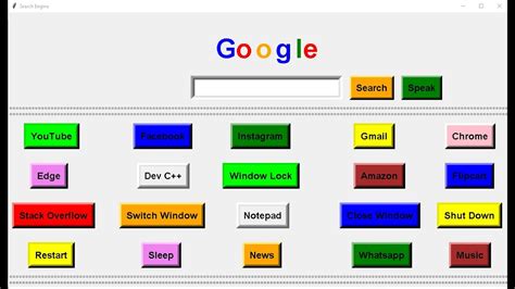 Search Engine Python Tkinter Gui Application Youtube