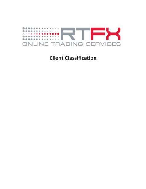 Client Classification Rtfx
