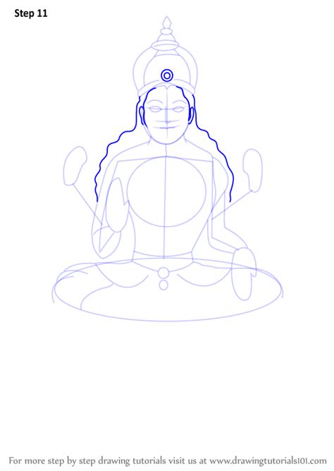 Learn How To Draw Lakshmi Mata Hinduism Step By Step Drawing