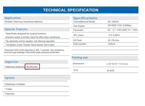 Portable Veterinary Anesthesia Machine Kanomed