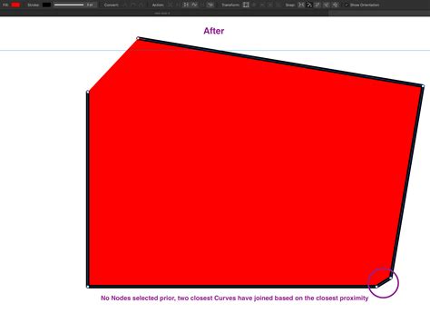 Certain Selections Are Ineligible For Joining Curves Though The Curves Can Be Joined Otherwise