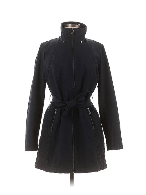 Sebby Collection 100 Polyester Solid Black Blue Jacket Size M 72