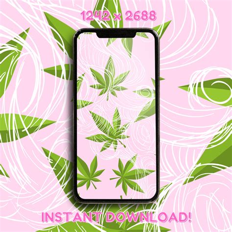 Pink Weed Smoke Background