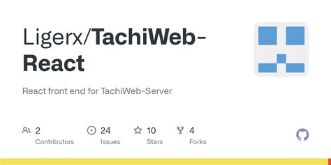 GitHub Ligerx TachiWeb React React Front End For TachiWeb Server