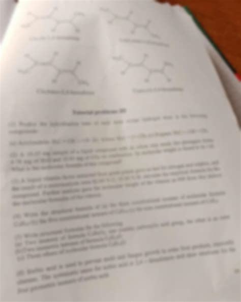 Solution Organic Chemistry Constitutional Isomers Geometric Isomers