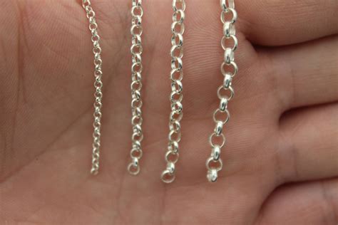 Sterling Silver Rolo Chain By Foot2mm 3mm 35mm 4mm Rolo Silver