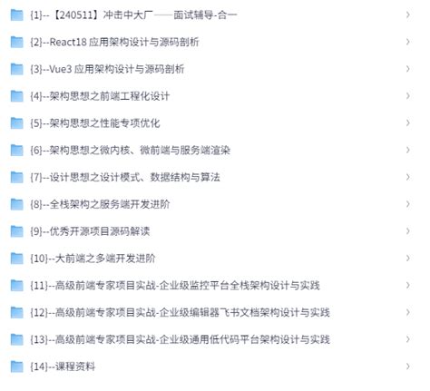 2025大前端架构师高阶训练营 小麻雀it分享站