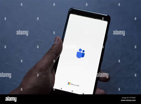 Microsoft Teams Application On Android Smartphone Stock Photo Alamy