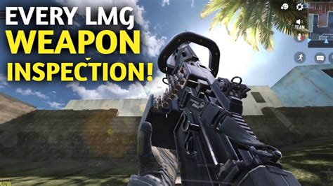 Every Lmgs Weapon Inspection In Codm Youtube
