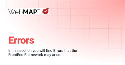 Errors Webmap Documentation Mobilizenet