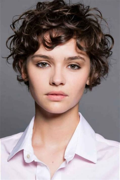 Cute Curly Pixie Cuts For Females Girls