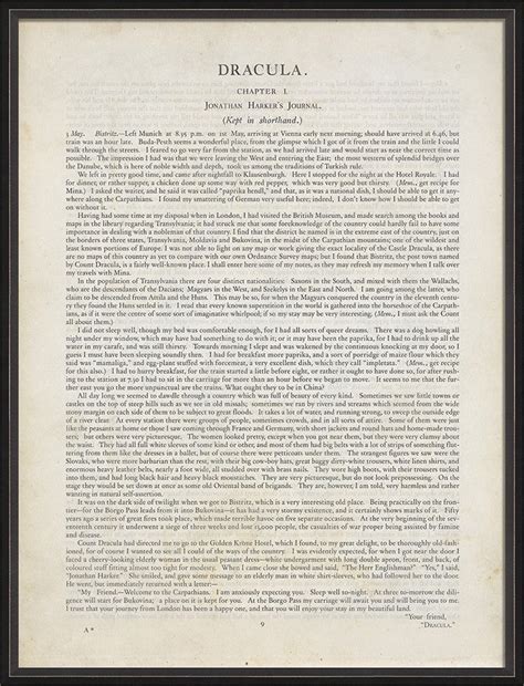 Bc Literature Dracula Chapter 1 Spicher And Company