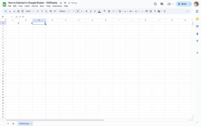 How To Subtract In Google Sheets Multiple Cells And Columns 10XSheets