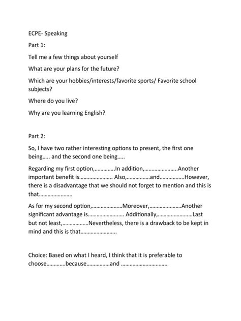 Ecpe Speaking Pdf