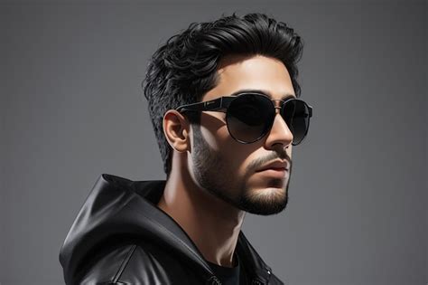 Premium Ai Image Unisex Dark Sunglasses Isolated