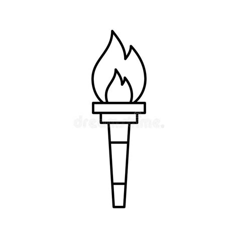 Olympic Torch Animated Clip Art