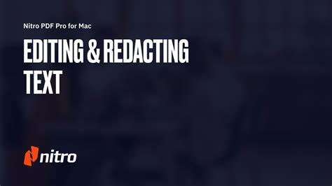 Editing And Redacting Text