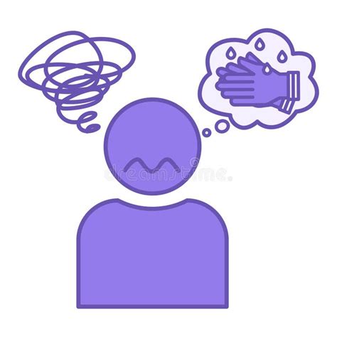 Colored Obsessive Compulsive Disorder Icon Stock Illustration Illustration Of Obsession