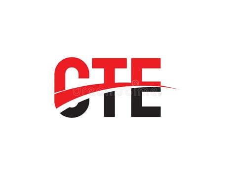 Cte Letter Initial Logo Design Vector Illustration Stock Vector