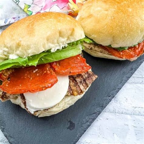 Grilled Chicken Caprese Sandwich