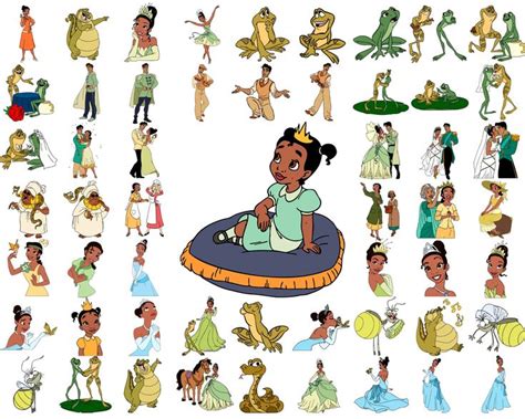 Princess And The Frog Svg Bundle Tiana Clipart Svg Princess Svg
