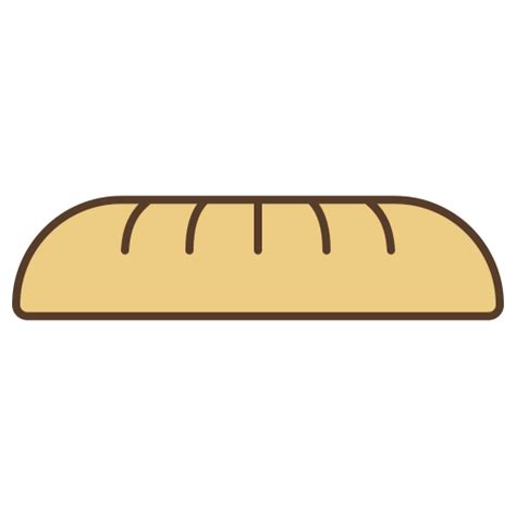 Bread Loaf Generic Color Lineal Color Icon