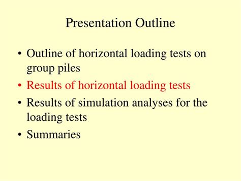 Ppt Horizontal Loading Tests On Model Foundations Retrofitted By Micropiles Powerpoint