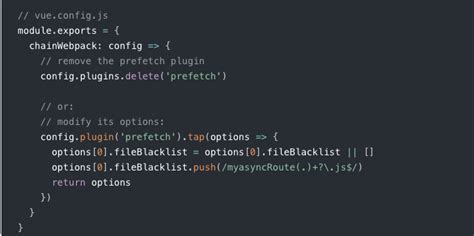 Webpack Vue Chil30 Chainwebpack配置 Deleteprefetch 无效