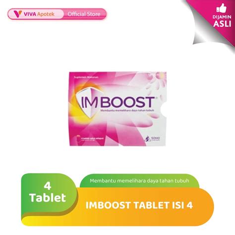 Jual Imboost Untuk Memelihara Daya Tahan Tubuh 4 Tablet Shopee