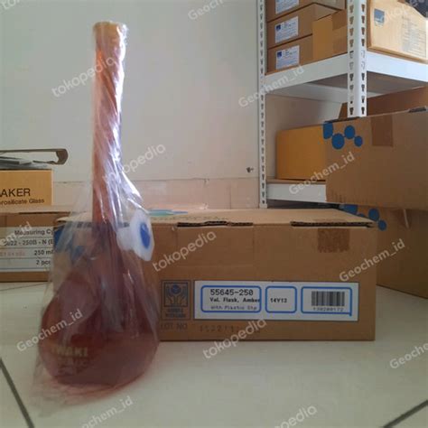 Jual Volumetric Flask 250ml Amber Iwaki 55645 250 Labu Ukur Iwaki
