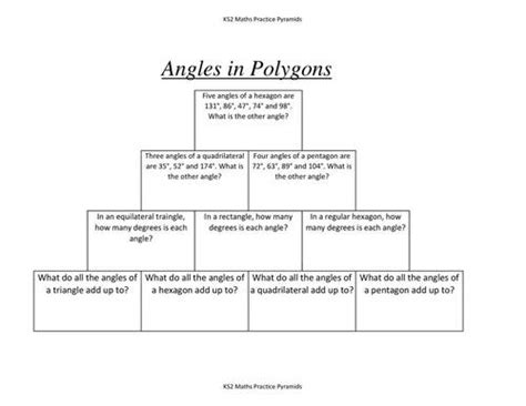 10 Ks2 Maths Practice Pyramid Worksheets By Worksheet Whisperer Tpt