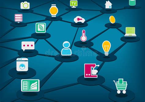 Internet Of Things Iot Concept Of Connected Wireless Devices As Illustration Stock Vector