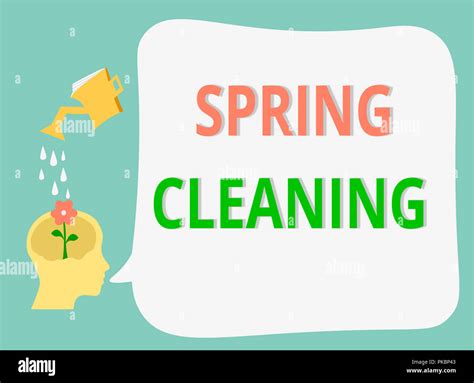 Word Writing Text Spring Cleaning Business Concept For Practice Of