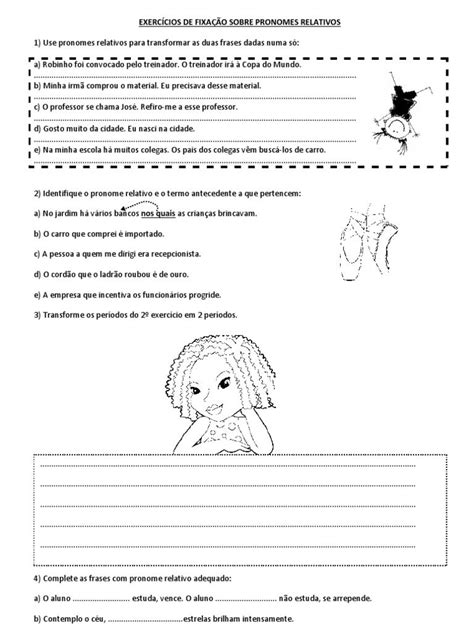 ATIVIDADES SOBRE PRONOMES RELATIVOS